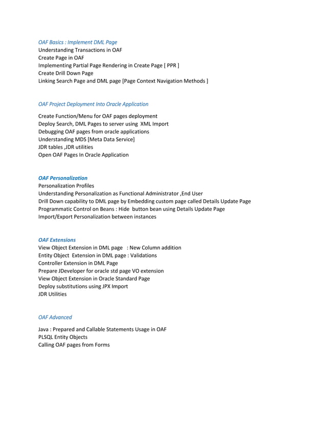 Oaf Course Content | PDF | Web Development | Internet