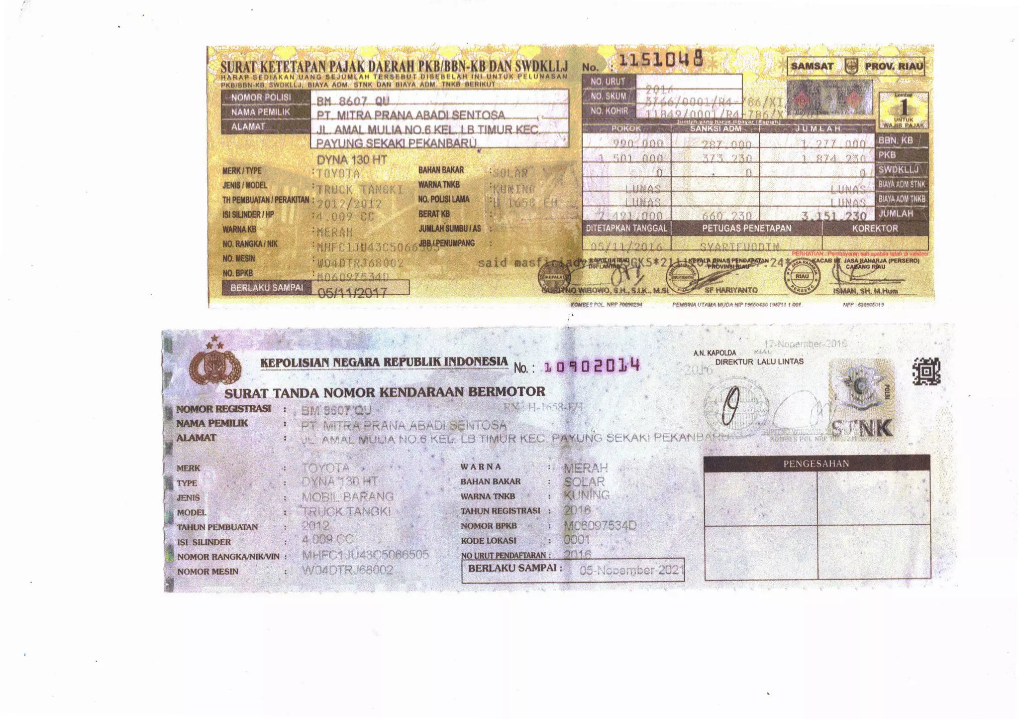 Oafms stnk 1 cargo truck, 2 avanza, 1 xenia | PPT