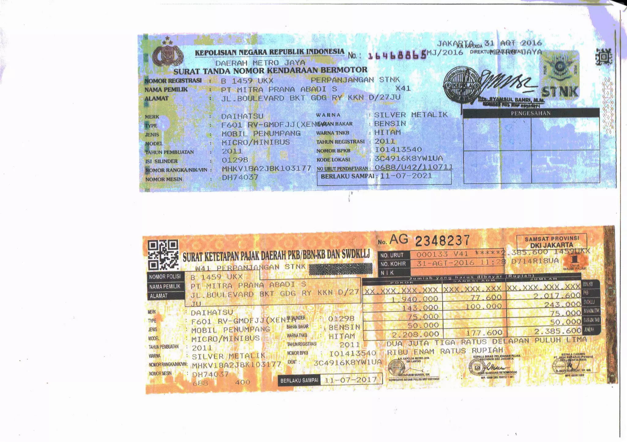 Oafms stnk 1 cargo truck, 2 avanza, 1 xenia | PPT