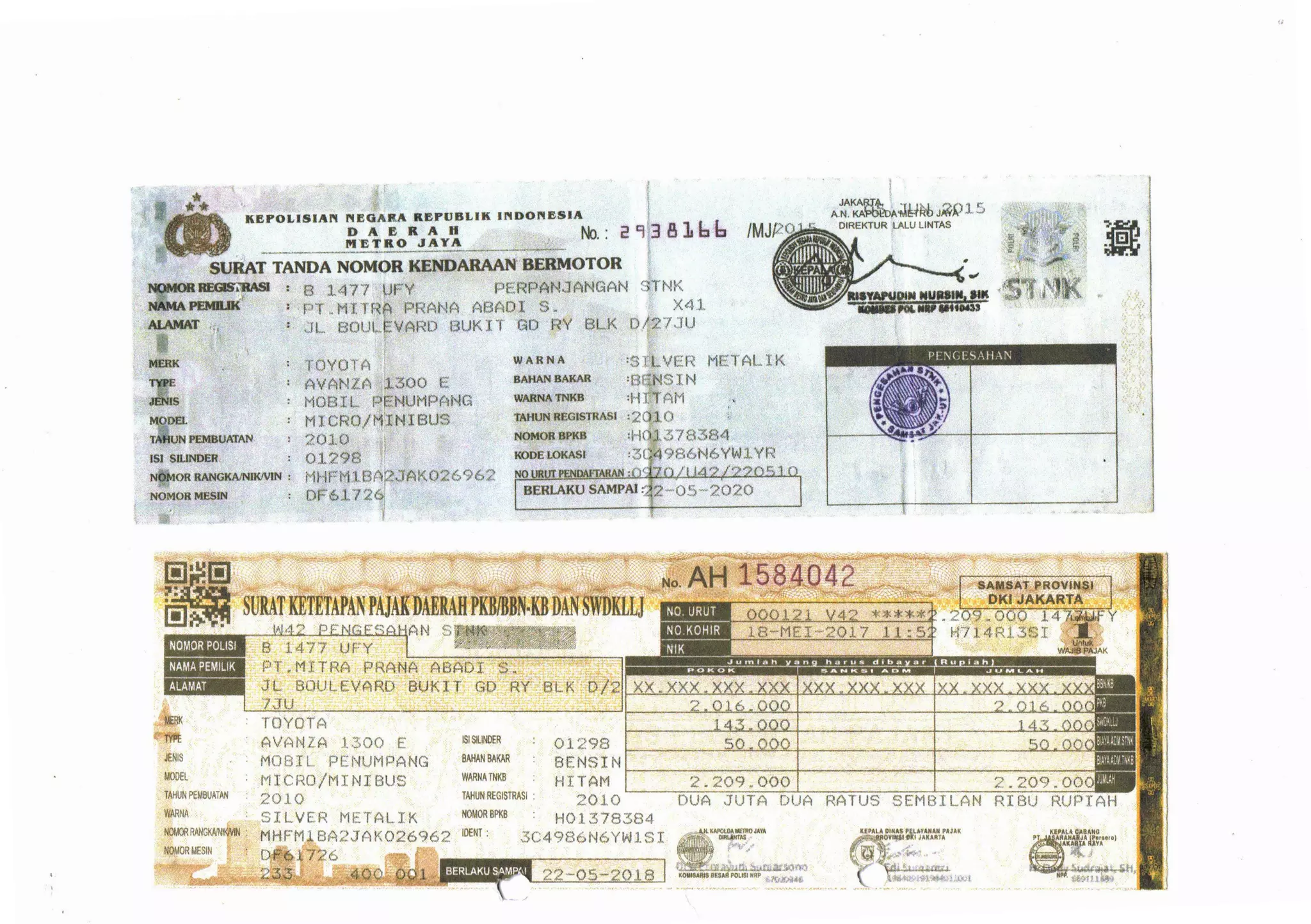 Oafms stnk 1 cargo truck, 2 avanza, 1 xenia | PPT