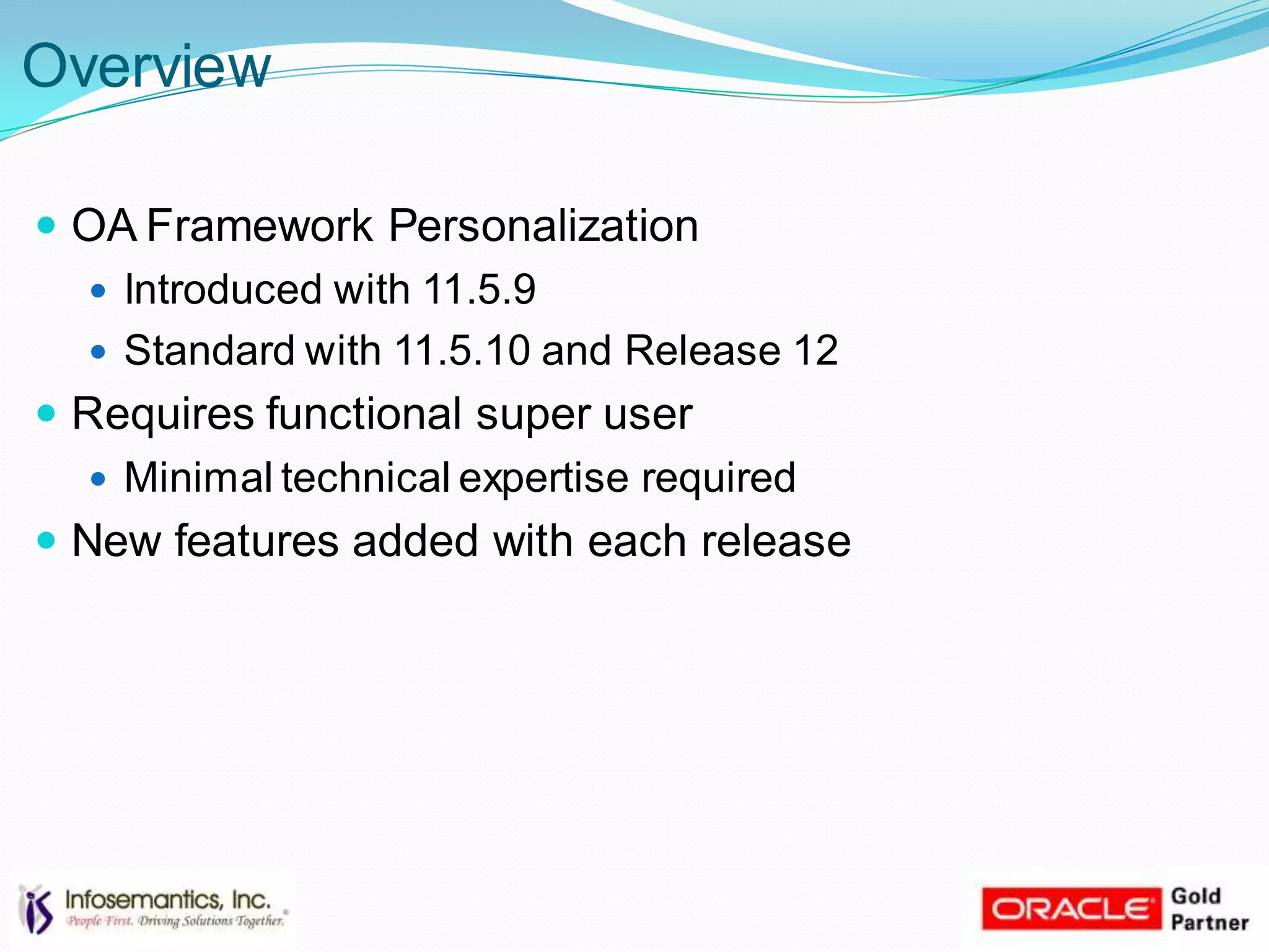 Oaf personalization examples | PDF