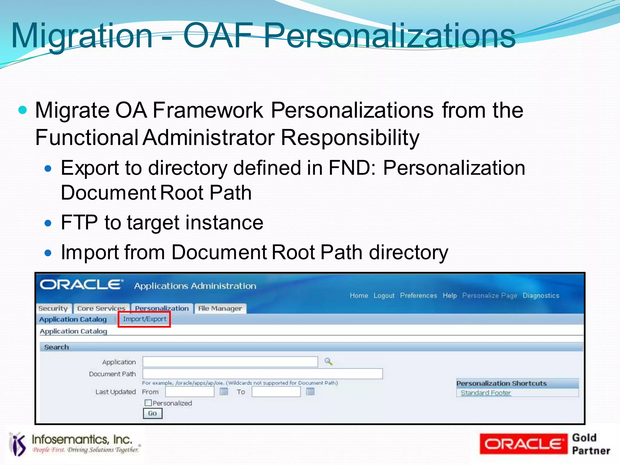 Oaf personalization examples | PDF