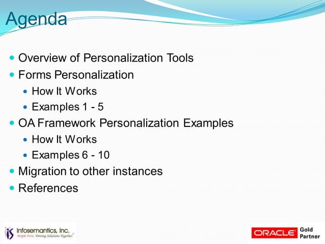 Oaf personalization examples | PDF