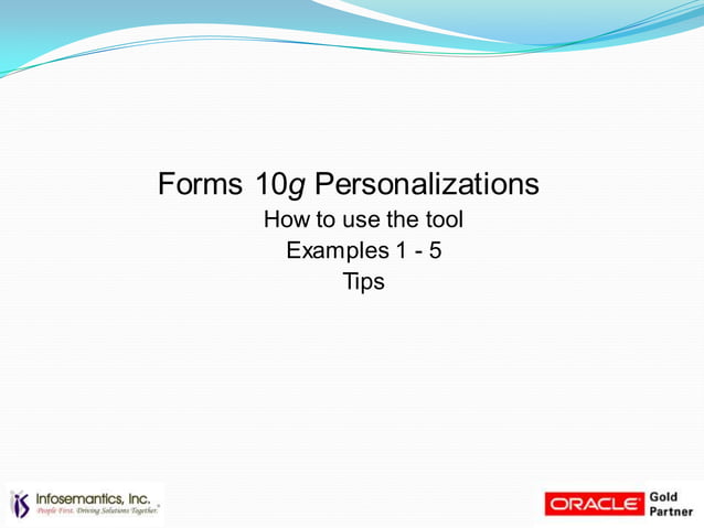 Oaf personalization examples | PDF