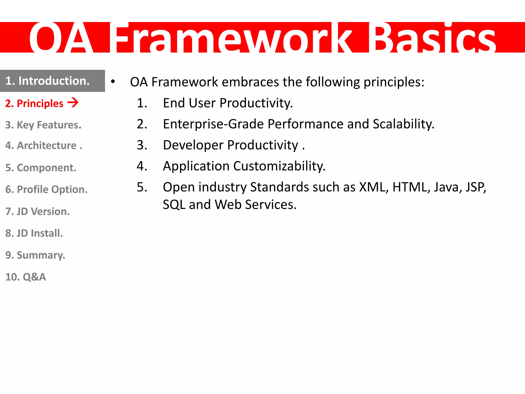 Oa Framwork Presentationpptx 