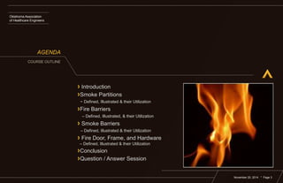 Clearing the Confusion: Life Safety, Fire and Smoke Barriers | PPTX