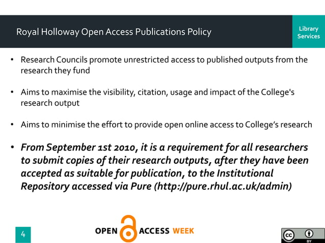 Open Access Publishing: Understanding the implications for the Arts and Humanities | PPT