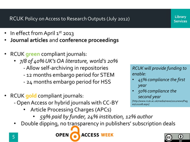 Open Access Publishing: Understanding the implications for the Arts and Humanities | PPT