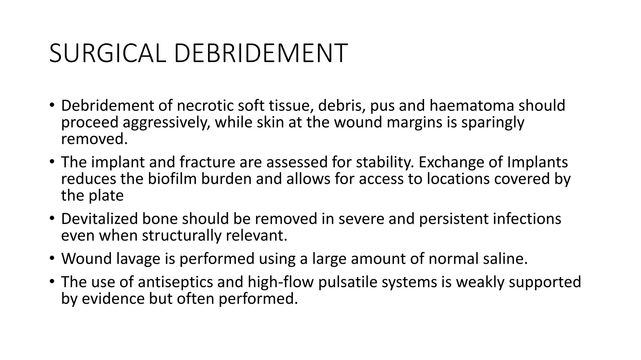 infection after fracture osteosynthesis | PPTX