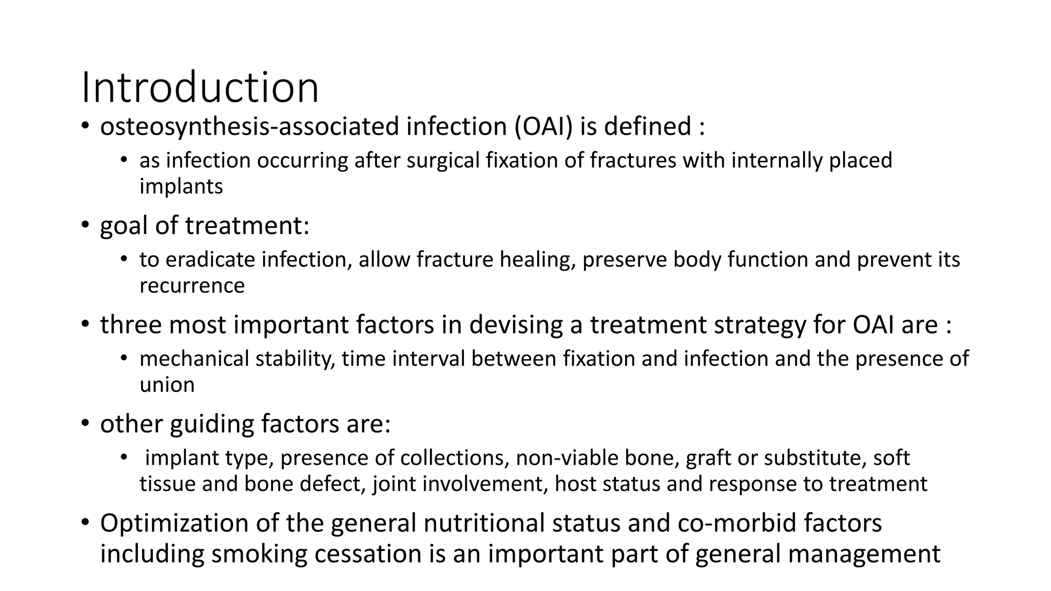 infection after fracture osteosynthesis | PPTX