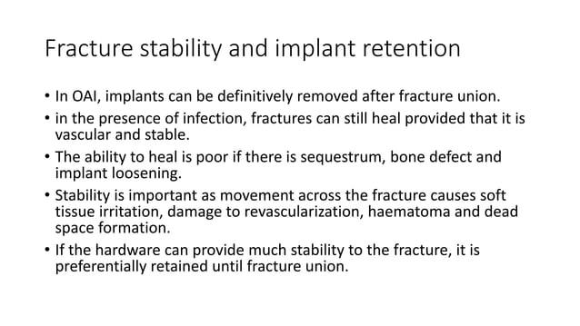 infection after fracture osteosynthesis | PPTX | Bone and Joint ...