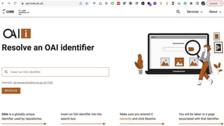 OAI Identifiers: Decentralised PIDs for Research Outputs in ...