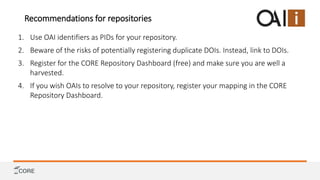 OAI Identifiers: Decentralised PIDs for Research Outputs in ...