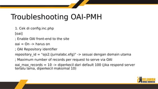 Registrasi OAI PMH | PDF