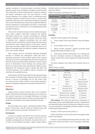 Iris Publishers - Journal of Addiction and Psychology | Meaningful Learning Effectiveness ...