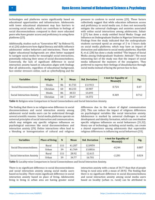 Digital Isolation: Social Disconnectedness and Interaction Anxiety ...