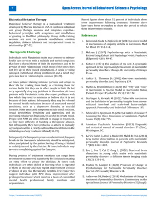 Narcissist Personality Disorder: Newer Insights & Treatment Options | PDF