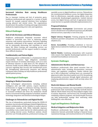 Challenges Faced by Health Professionals in Their Professional Lives: A ...