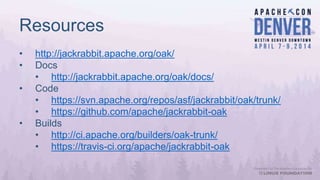 Oak, the architecture of Apache Jackrabbit 3 | PPTX
