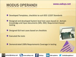 Radar CDU Testing- A Case Study from Oak Systems Pvt Ltd | ODP