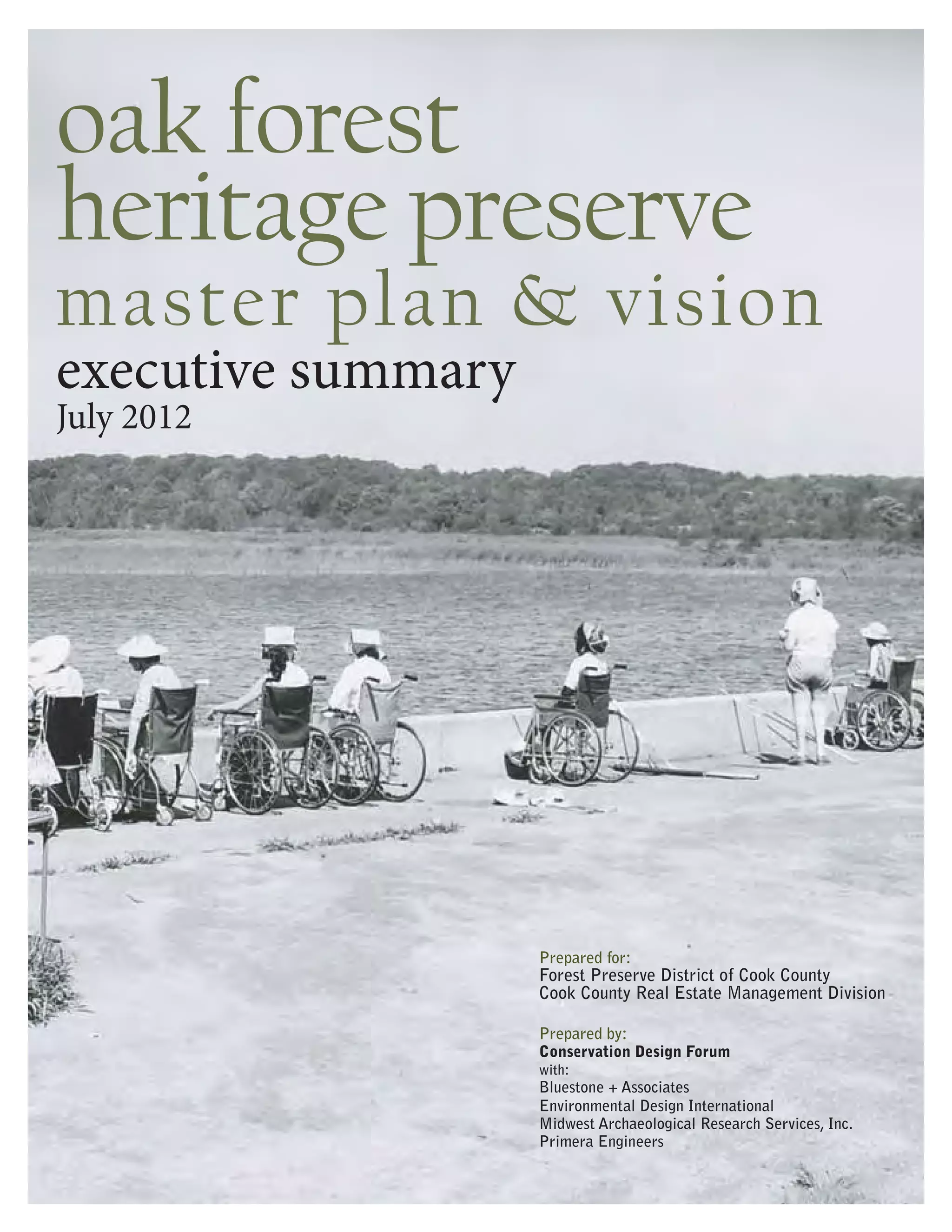 Forest Preserve District Executive Summary of Oak Forest Heritage ...