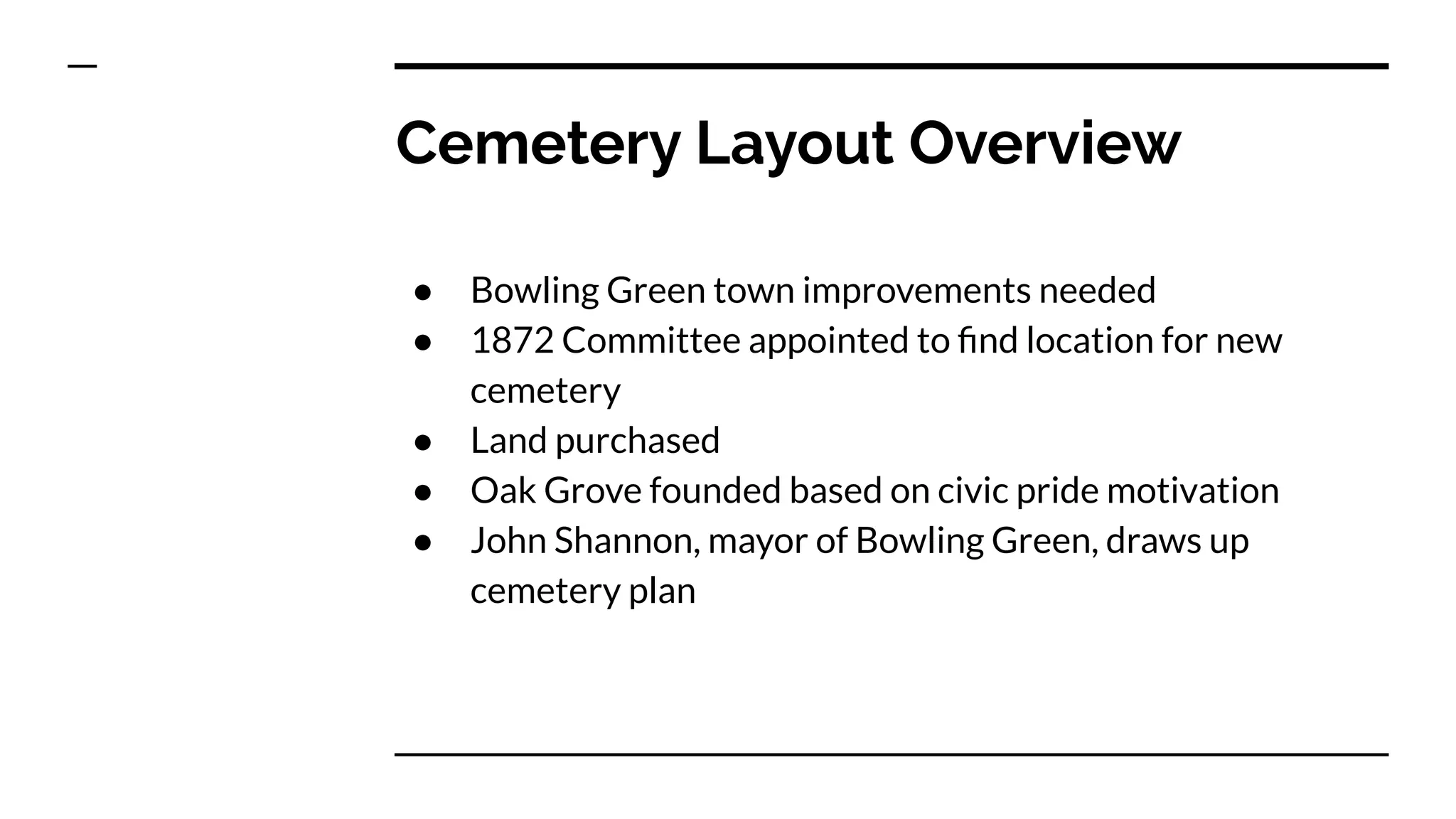 Oak Grove Cemetery Layout | PDF