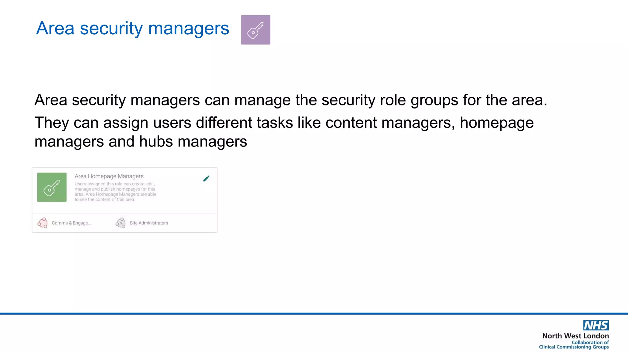 Oak intranet area manager training | PPTX