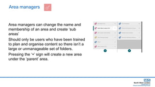 Oak intranet area manager training | PPTX