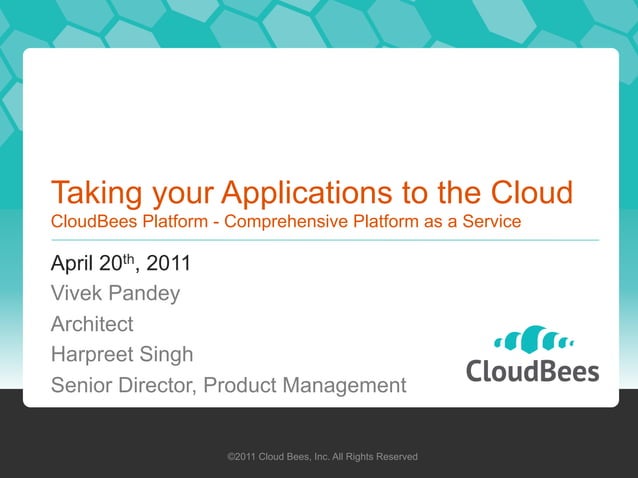 CloudBees PaaS Presentation at Oakland JUG | PPT