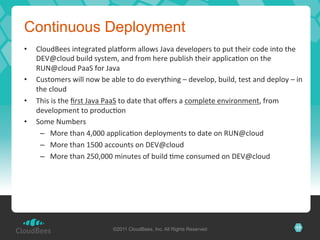 CloudBees PaaS Presentation at Oakland JUG | PPT