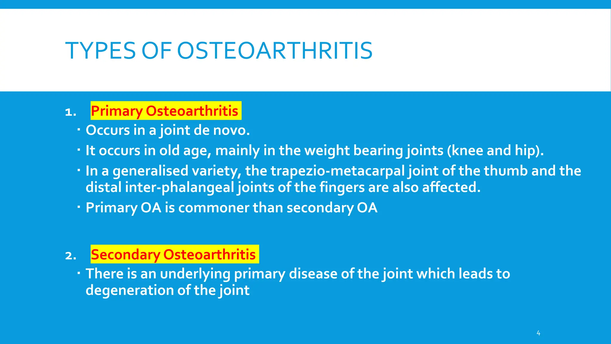 Osteoarthritis knee- introduction and approach | PPTX