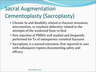 Sacroplasty Presentation | PPT | Bone and Joint Conditions | Diseases ...