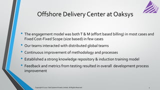 Case study on operating an Offshore Delivery Center (ODC) | PDF
