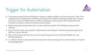 Case study - Test Automation of a Mobile Application | PDF
