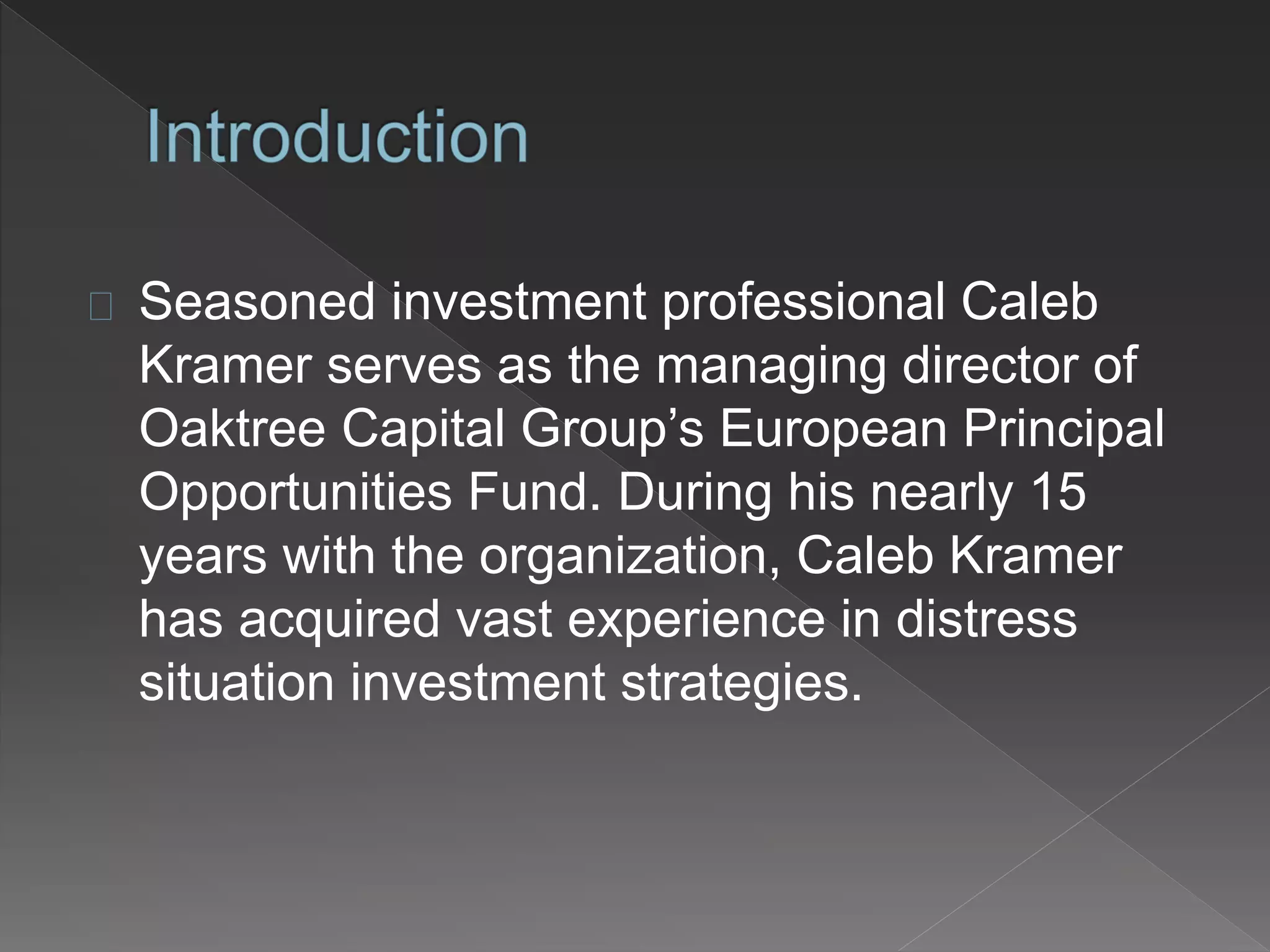 Oaktree Capital Group’s Investment Portfolio | PPT