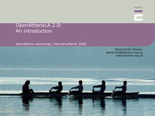 OpenAthens LA 2.0: An introduction | PPT