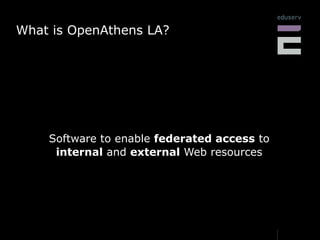 OpenAthens LA 2.0: An introduction | PPT