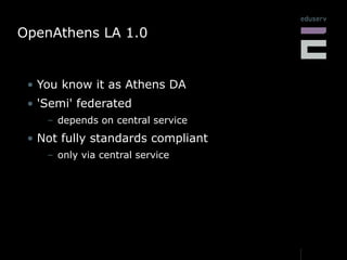 OpenAthens LA 2.0: An introduction | PDF