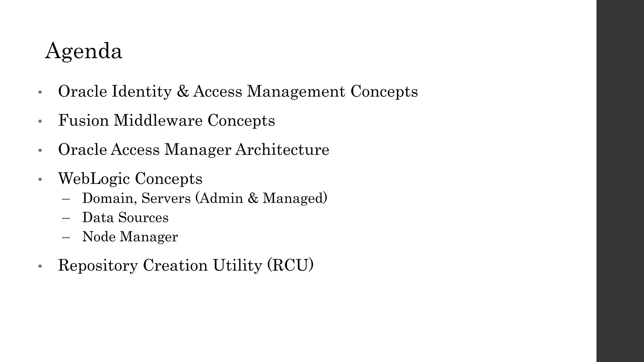 Oracle Identity and access management overview | PPT