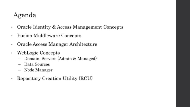 Oracle Identity and access management overview | PPT