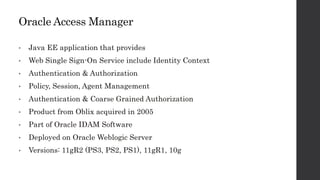 Oracle Identity and access management overview | PPT