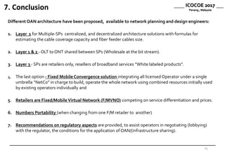 Open Access Network: Infrastructure sharing | PPT
