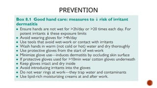 Occupational acne and dermatitis due to mineral oil | PPT