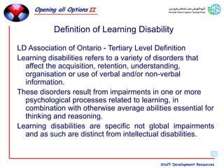 Introduction to Learning Disability Rehabilitation | PPSX
