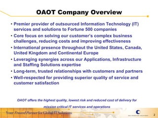 Oao Technology Solutions Overview | PPT