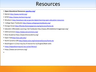 Free on the Internet! Open Access & Open Educational Resources | PPT