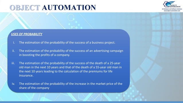 Probability Overview with Hands-on from Object Automation | PPT