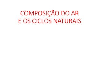 o ar e suas características principaisss | PDF