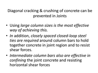 seismic behaviour of beam column joint | PPTX