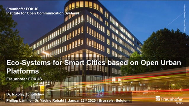 Eco-Systems for Smart Cities based on Open Urban Platforms | PDF